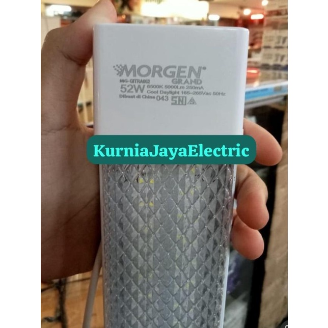 Jual LAMPU MORGEN TUBE LED T8 52W MG-GITRA052 120CM INTEGRATED PUTIH ...