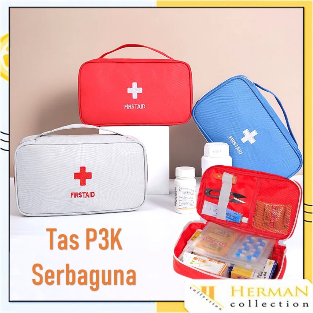 Jual HC Tas P3K Mini Jinjing Bentuk Persegi Tempat Kotak Obat Bag ...