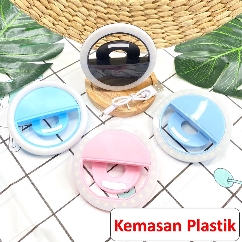 Jual HC Ring Selfie LED Lampu Selfie Bulat Untuk Kamera HP Mikro USB ...