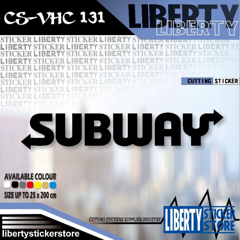 Jual cutting sticker subway | cutting stiker subway | sticker subway ...