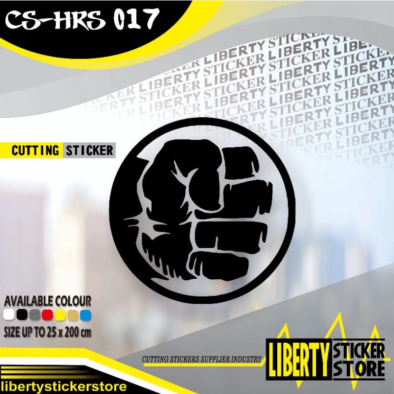 Jual Stiker Hulk Fist | Cutting Sticker Hulk Fist | Stiker Marvel ...