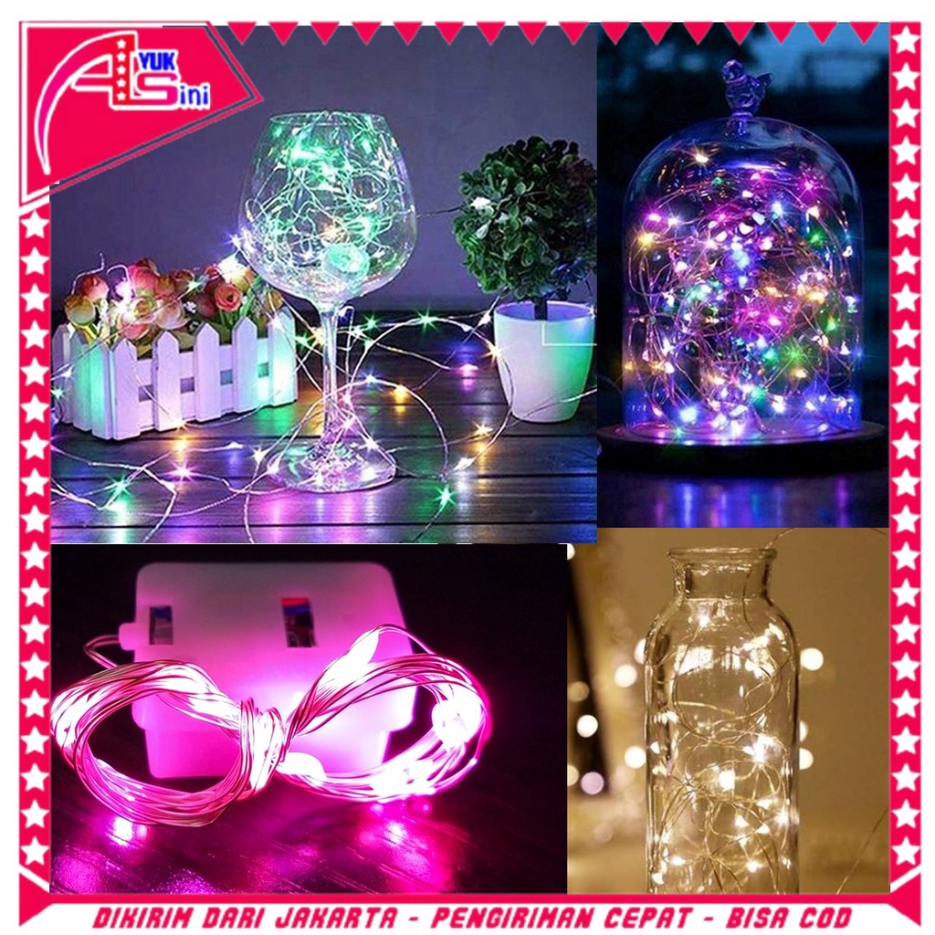 Jual AS Lampu Tumblr Kawat Mini 1 2 3 5 Meter Lampu Hias Dekorasi Gift ...