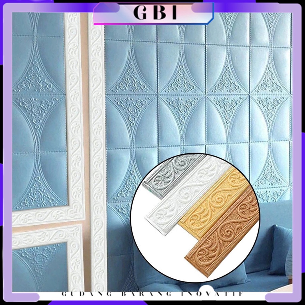 Jual GBI Wallpaper List Foam 3D Motif Batik Wall Border Sticker Dinding ...