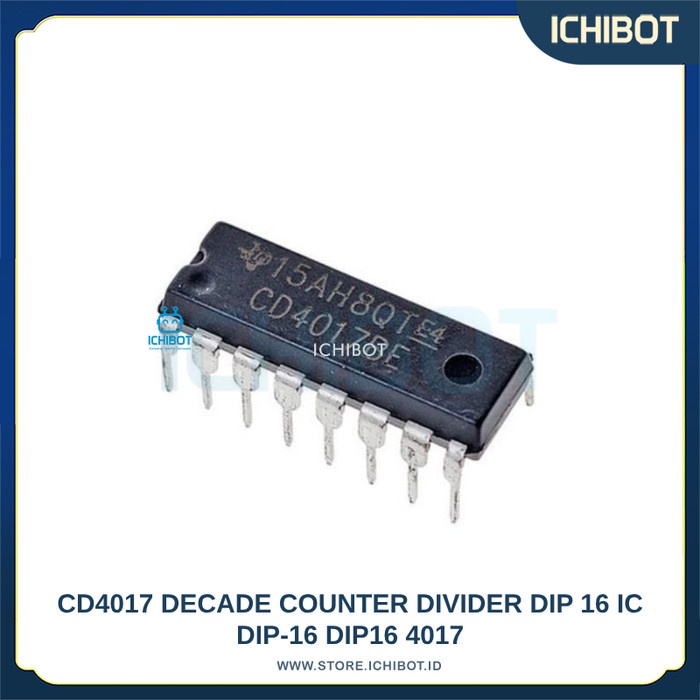 Jual CD4017 Decade Counter Divider DIP 16 IC DIP-16 DIP16 4017 | Shopee ...