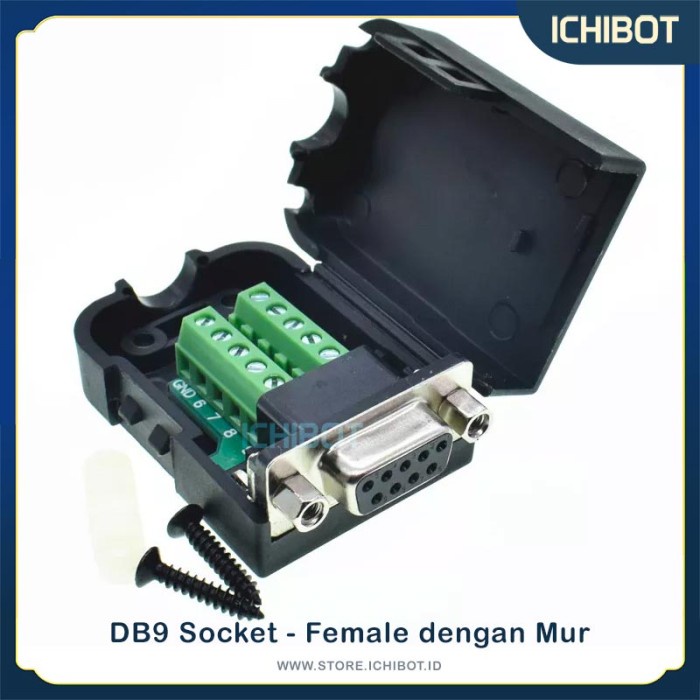 Jual DB9 RS232 Transfer Terminal - Female dengan Mur | Shopee Indonesia