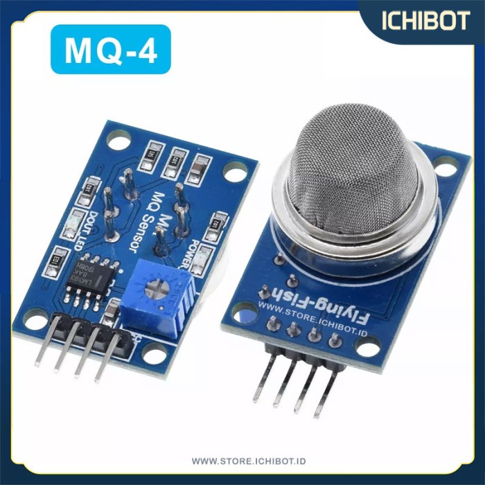 Jual Sensor Gas MQ-4 Methane CH4 Natural Gas Methana Arduino | Shopee ...
