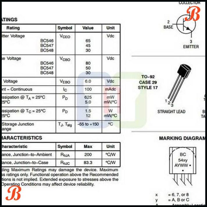 Jual | SLD | [CNC] BC547 TO-92 100MA NPN AMPLIFIER TRANSISTOR | Shopee Indonesia