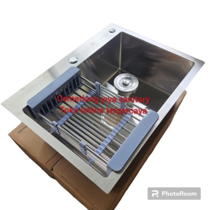 Jual Paket Lengkap Kitchen Sink Stainless 6045 JKM + Kran Pipa | Shopee ...
