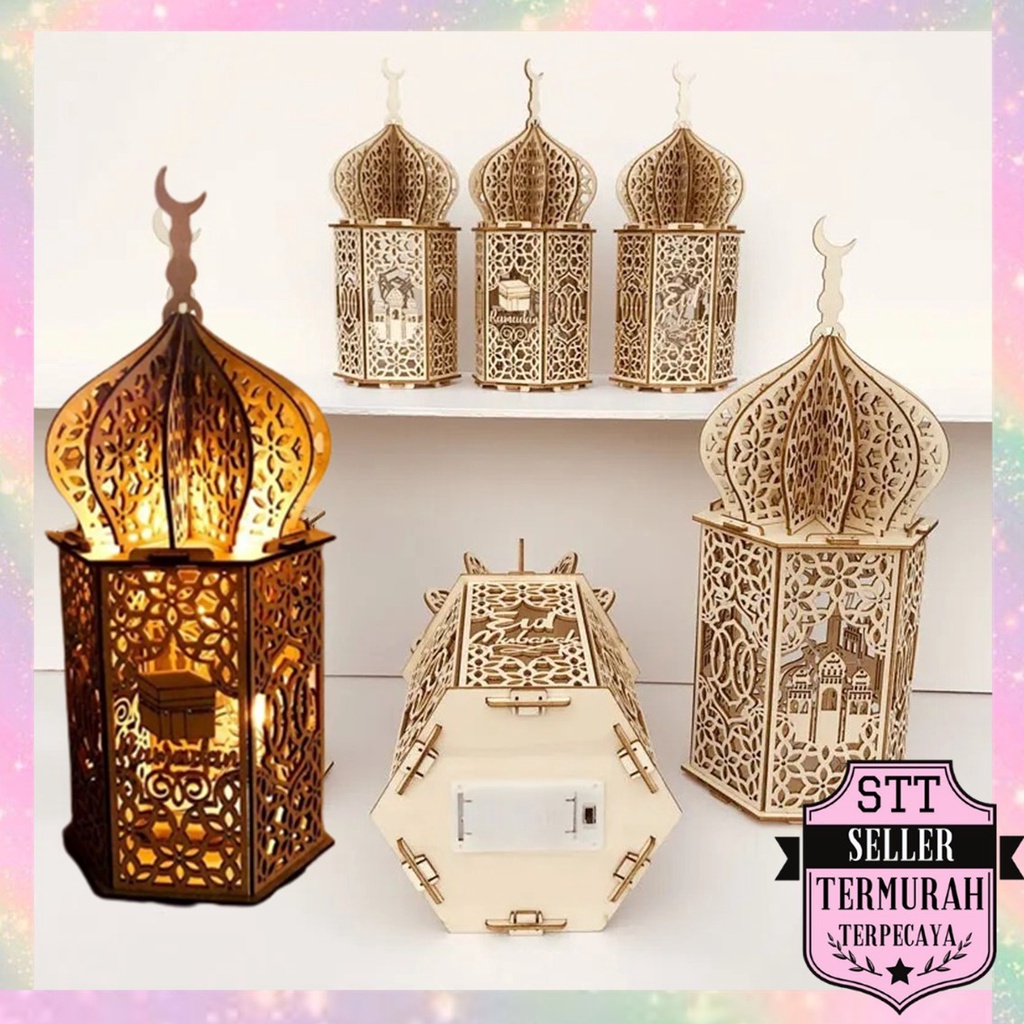 Jual STT Lampu Lentera LED Bentuk Masjid Dekorasi Hiasan Ramadhan Lamp ...