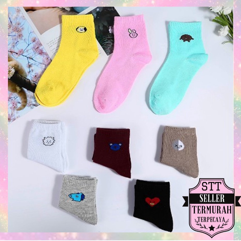 Jual STT Kaos Kaki Tinggi Panjang Karakter Bahan Adem Kaos Kaki Anak ...