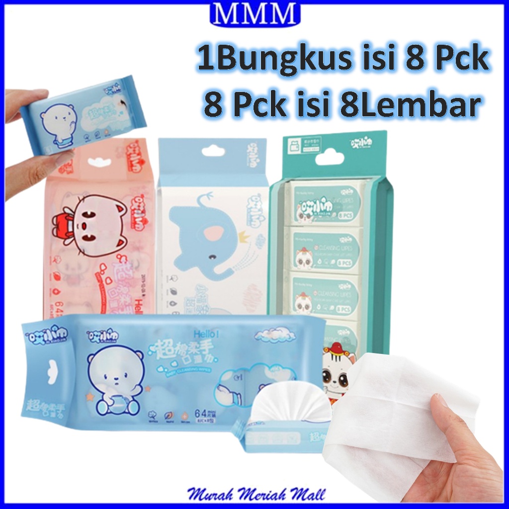 Jual MMM Tissue Basah Pck Mini Karakter Tisue Basah Bayi Bebas Alkohol ...