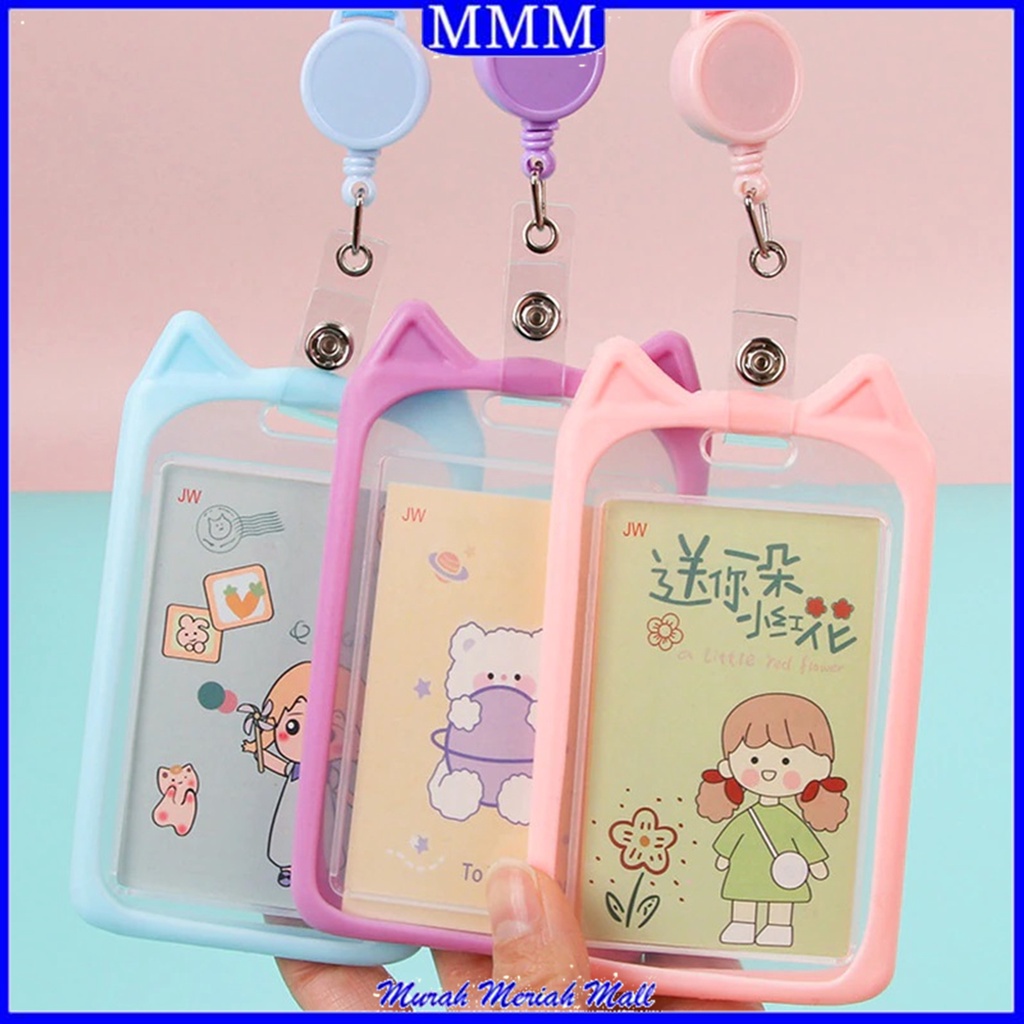 Jual MMM Name Tag Lanyard Gantungan Kartu Karakter Kucing Lucu Akses ...