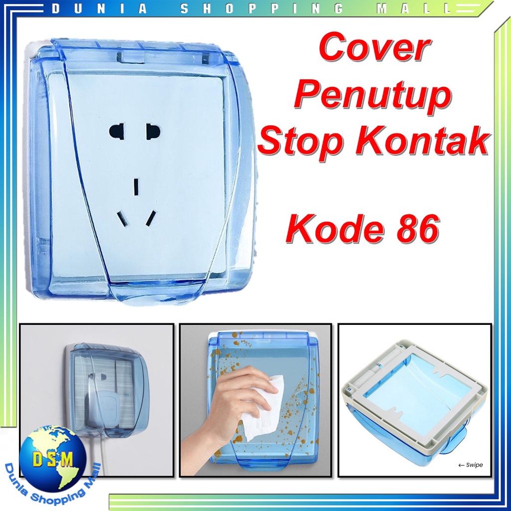 Jual DSM Penutup Colokan Listrik Cover Pelindung Kabel Saklar Dinding ...