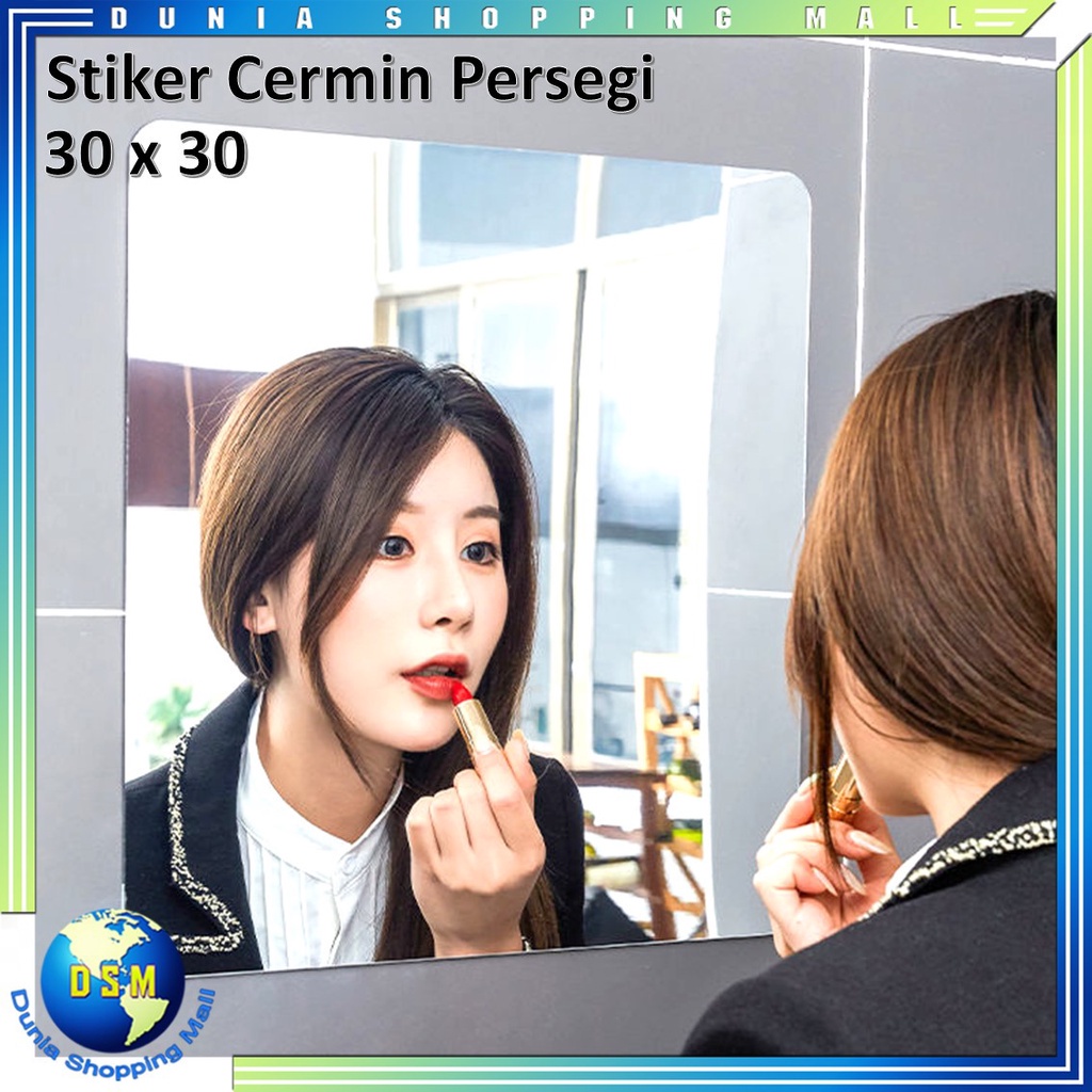 Jual DSM Stiker Cermin Dinding Anti Pecah Tempel Persegi Rectangular ...