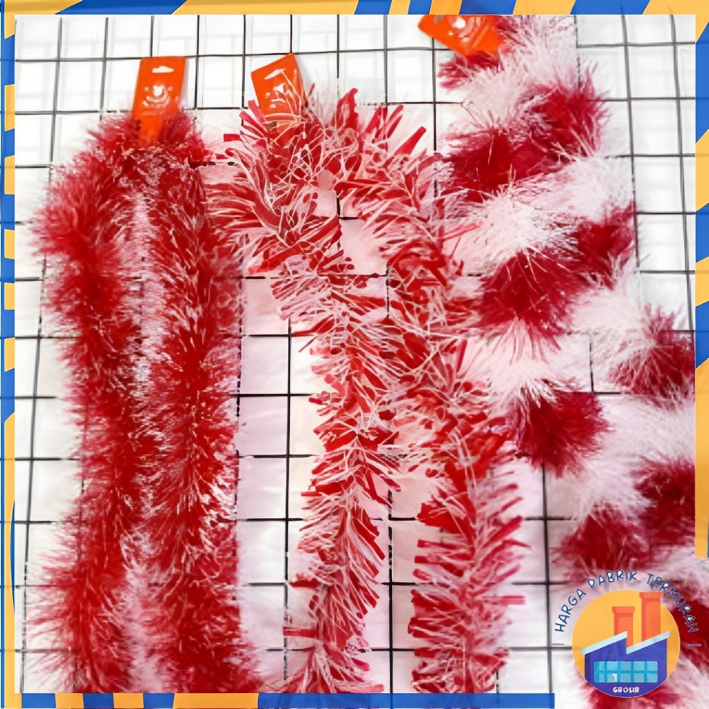 Jual HPT Slinger Tinsel Rumbai Merah Putih 2 Meter Hiasan Aksesoris ...