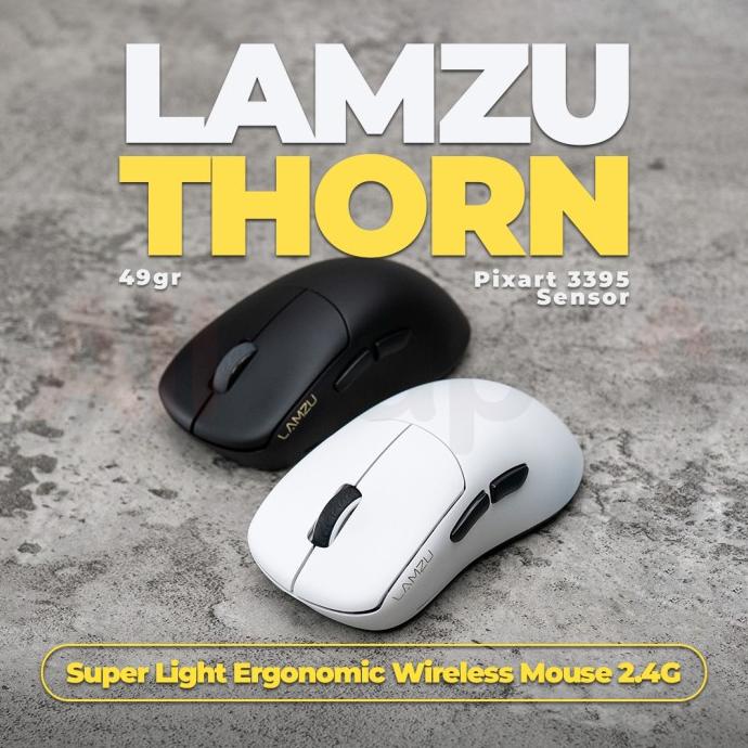 Jual LAMZU THORN - SUPER LIGHT ERGONOMIC WIRELESS MOUSE 2.4G YESICCAAMARAN | Shopee Indonesia