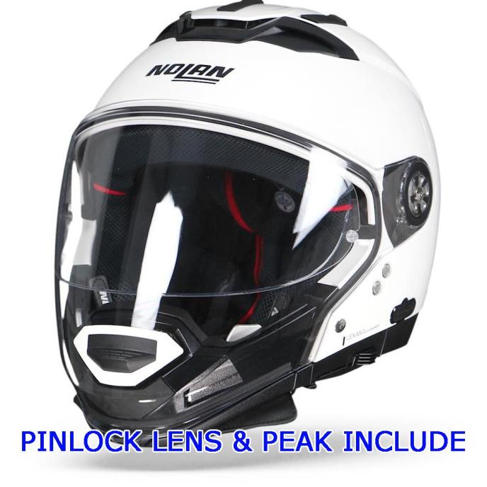 Jual HELM NOLAN N70-2 GT N702GT CLASSIC METAL WHITE #5 | Shopee Indonesia