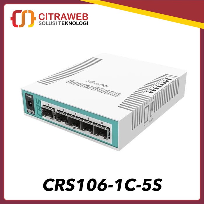 Jual MIKROTIK CLOUD ROUTER SWITCH CRS106-1C-5S CRS 106 1C 5S | Shopee ...