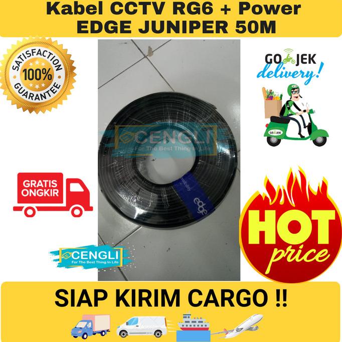 Jual KABEL RG6 EDGE 50M PLUS POWER KABEL CCTV | Shopee Indonesia
