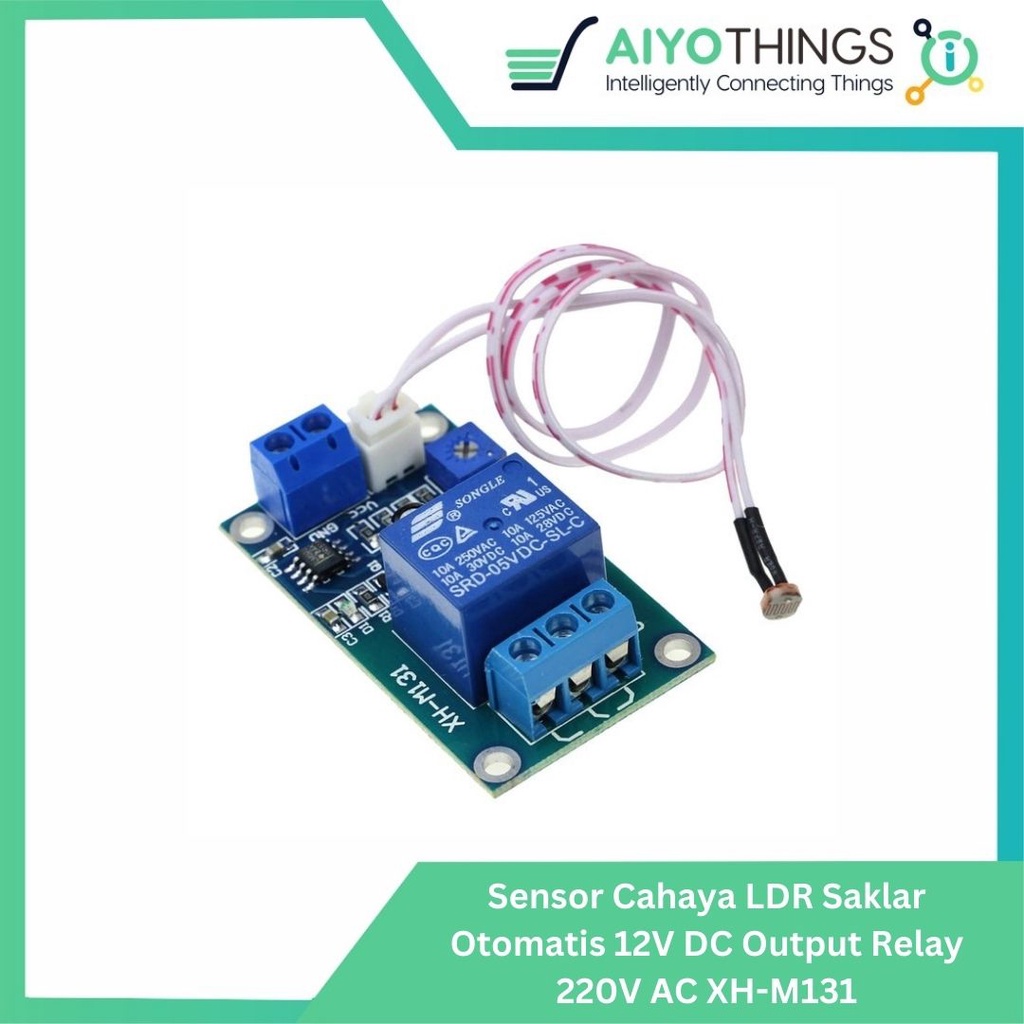 Jual Sensor Cahaya LDR Saklar Otomatis 12V DC Output Relay 220V AC XH ...
