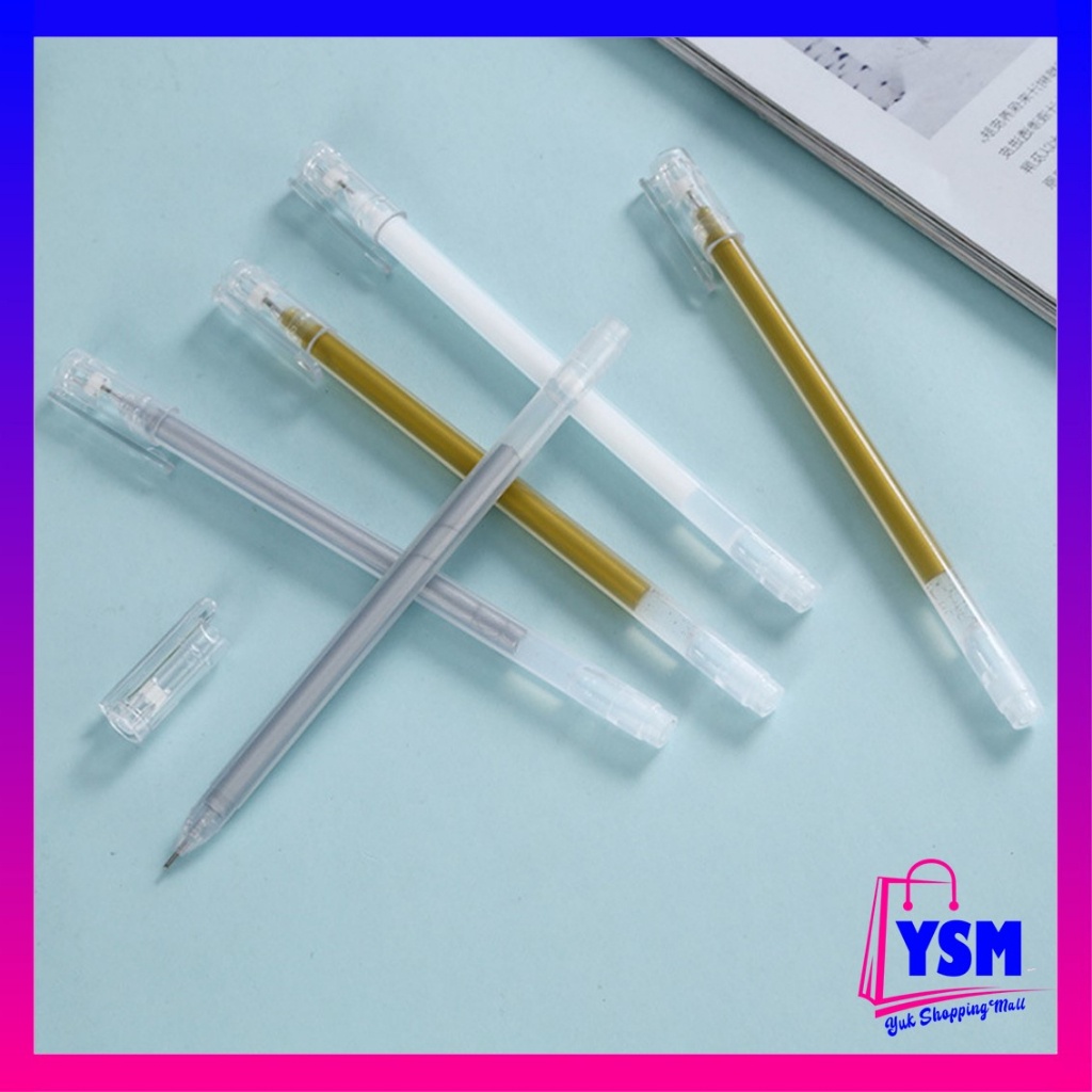 Jual YSM Pulpen Tinta Samoyed Pulpen Tinta Warna Putih/Emas/Silver Gel ...