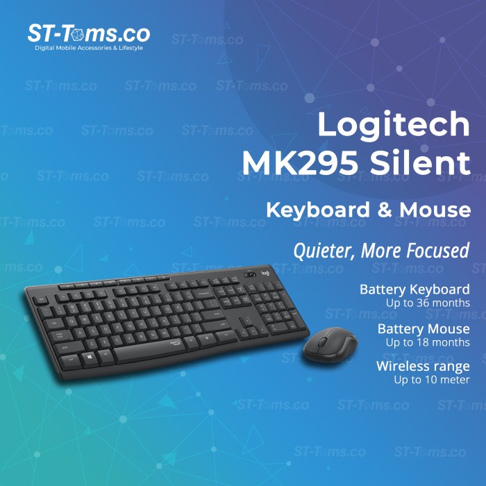 Jual Logitech Mk295 Silent Wireless | Shopee Indonesia