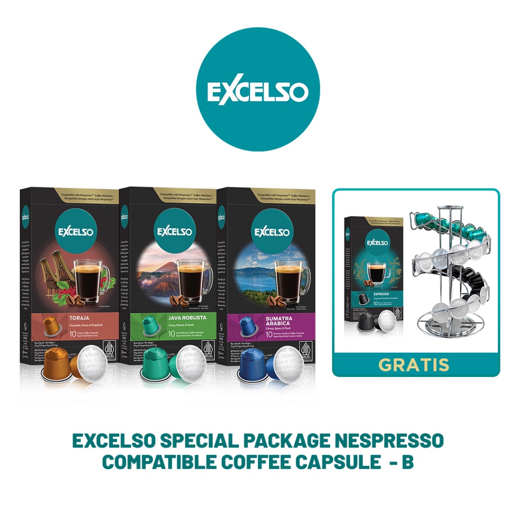 Jual Excelso Special Package Nespresso Compatible Coffee Capsule - B ...