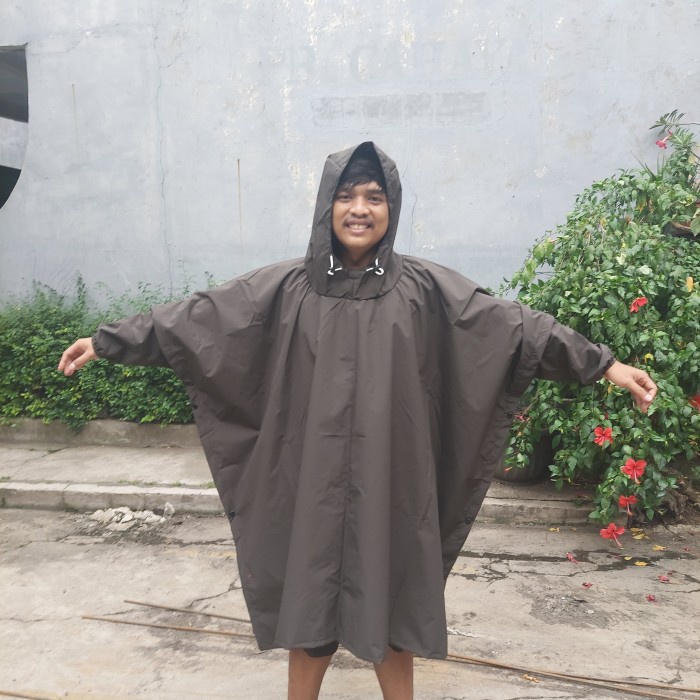 Jual Jas Hujan Ponco Lengan Mantel Jack Wolfskin Bukan Arei Eiger ...