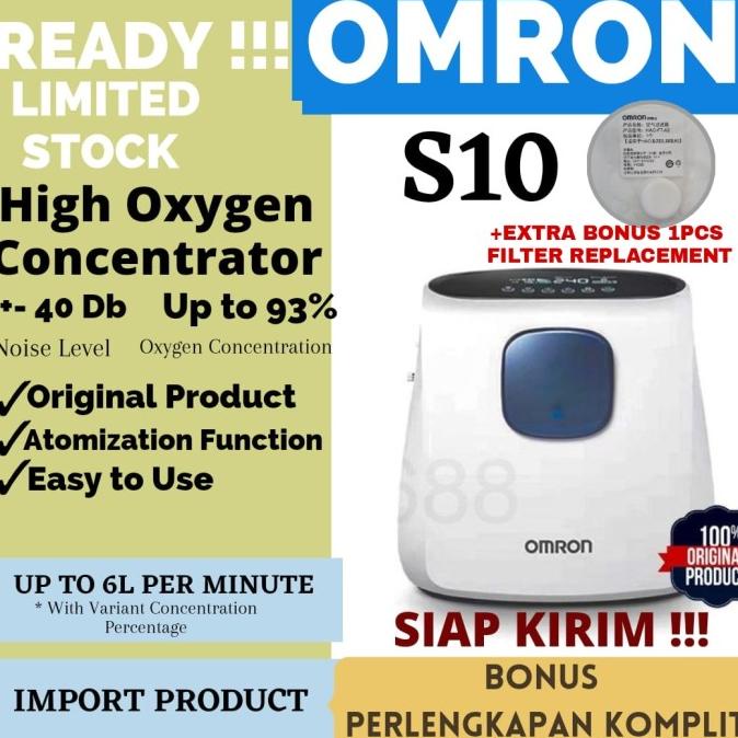 Jual READY!!! ORI OMRON S10 (With NEBULIZER) OXYGEN CONCENTRATOR ...