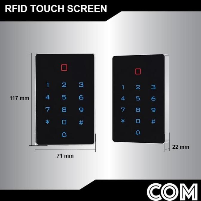 Jual RFID PROXIMITY ENTRY DOOR LOCK ACCESS CONTROL TOUCH SCREEN ...