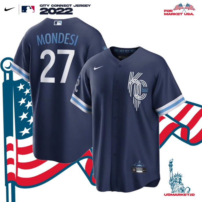 Jual New Kaos Jersey Nike Baseball Mlb Kansas City Royals City Connect ...