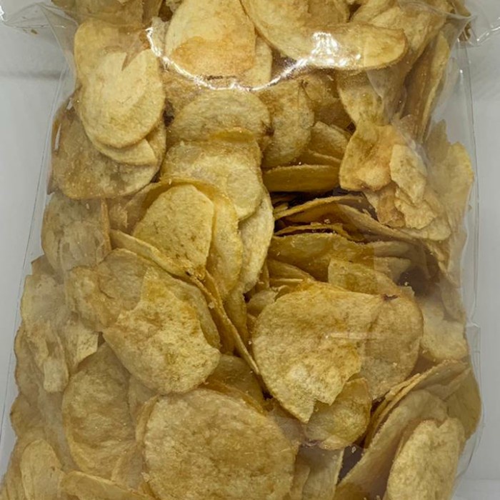 Jual KERIPIK KENTANG ORIGINAL ASIN GURIH CURAH KILOAN 500GR | Shopee ...