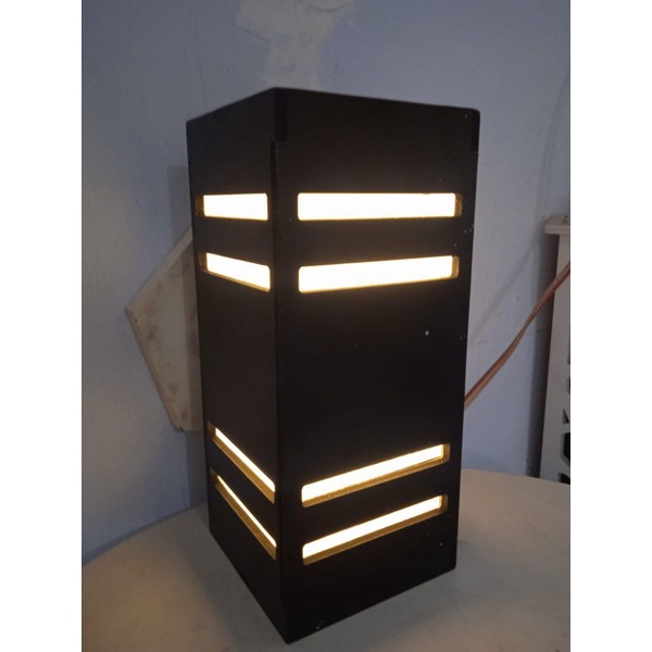 Jual Lampu teras rumah , Lampu dinding matrial pvc board. ukuran 25cm x ...