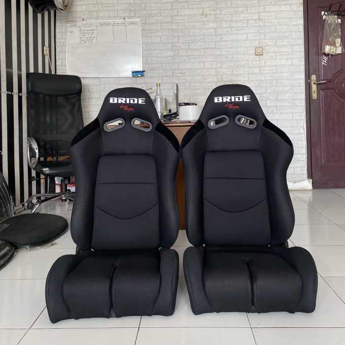 Jual Jok mobil racing bride lowmax hitam polos | Shopee Indonesia
