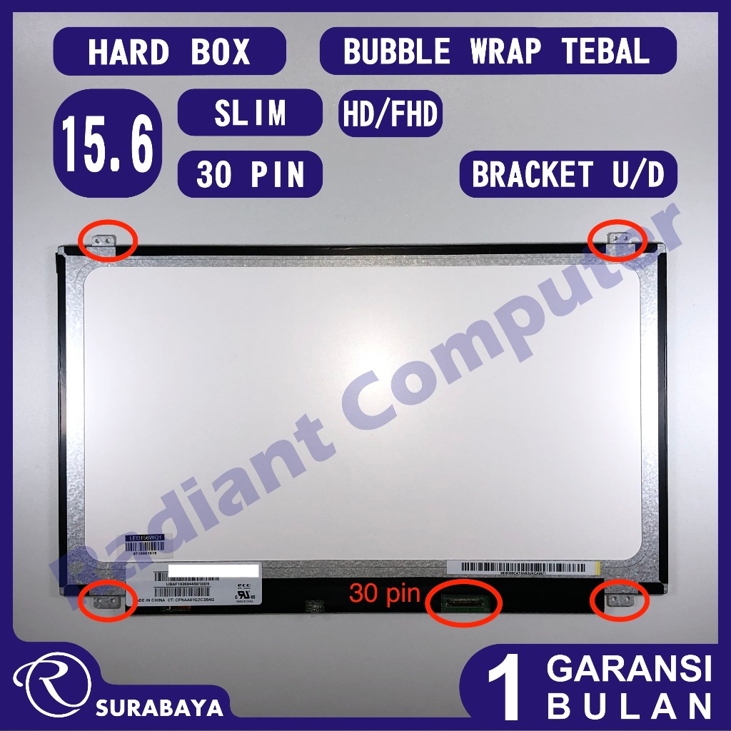 Jual LCD LED HP Probook 650 G1, 650 G2, 650 G3, 650 G4, 650 G5 | Shopee ...