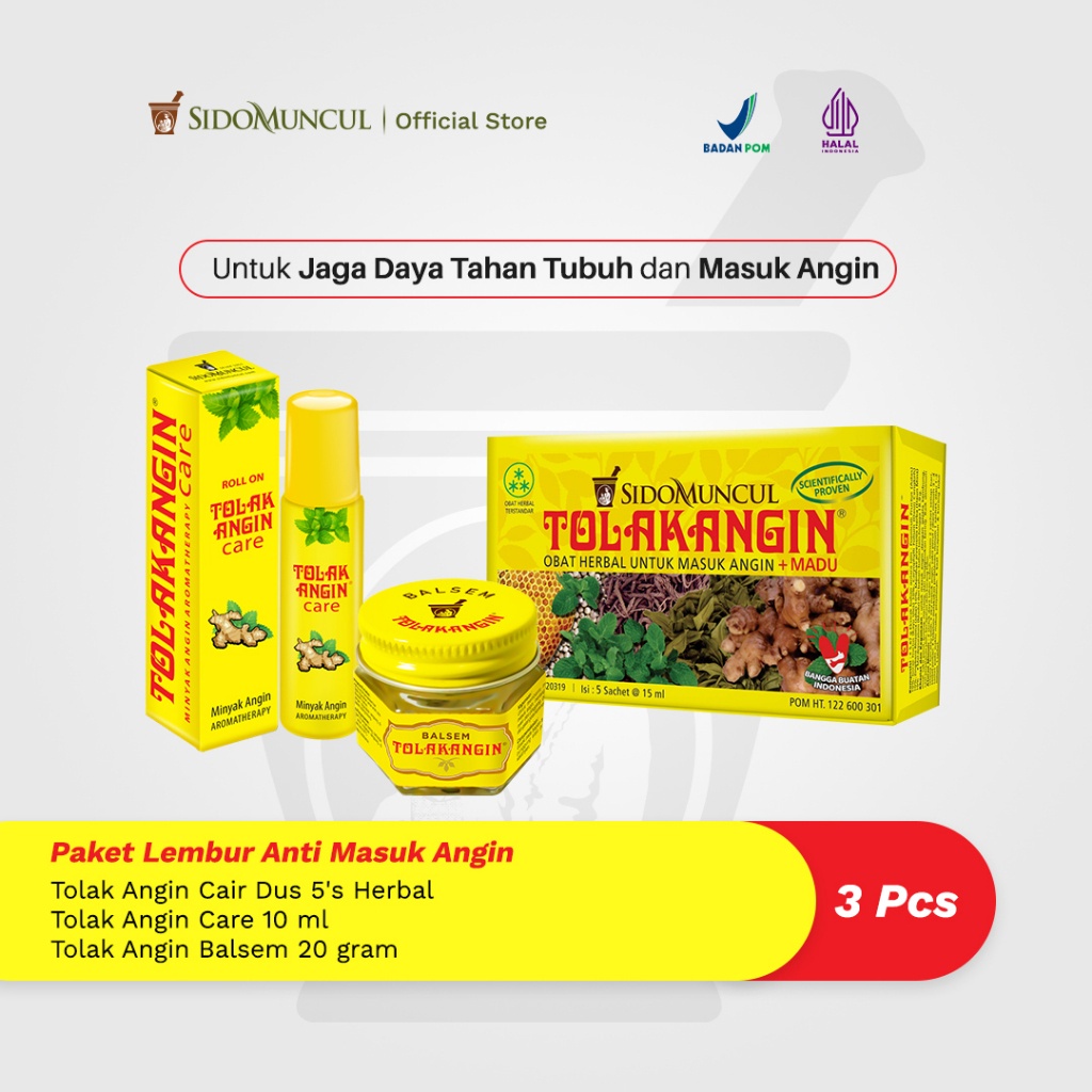 Jual Paket Lembur Anti Masuk Angin : Tolak Angin Balsem 20 gr ...