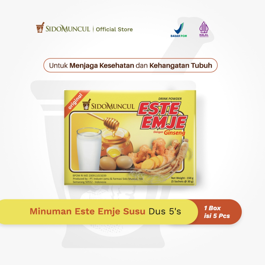 Jual Sido Muncul Minuman Este Emje Susu 5's - Menghangatkan Tubuh ...