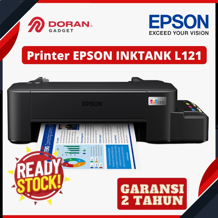 Jual Printer Epson EcoTank L121 A4 New Original Ink Tank 664 Pengganti L120 | Shopee Indonesia