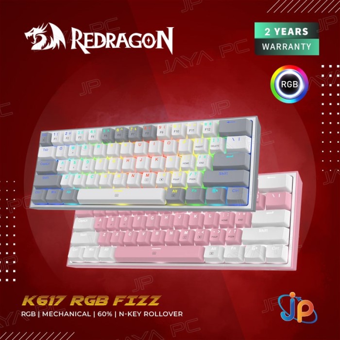 Jual Redragon Fizz K617 RGB - 60% Mechanical Gaming Keyboard | Shopee ...