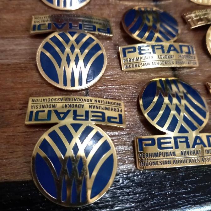 Jual New Pin Peradi Baru//Pin Peradi Oval Terbaik | Shopee Indonesia