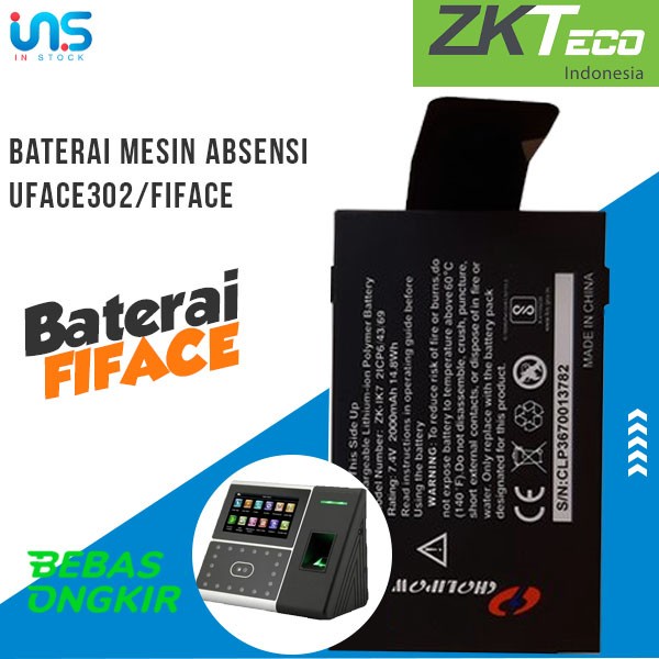 Jual Mesin Absensi Magic Fiface ZKTECO UFACE302 ORIGINAL | Shopee Indonesia