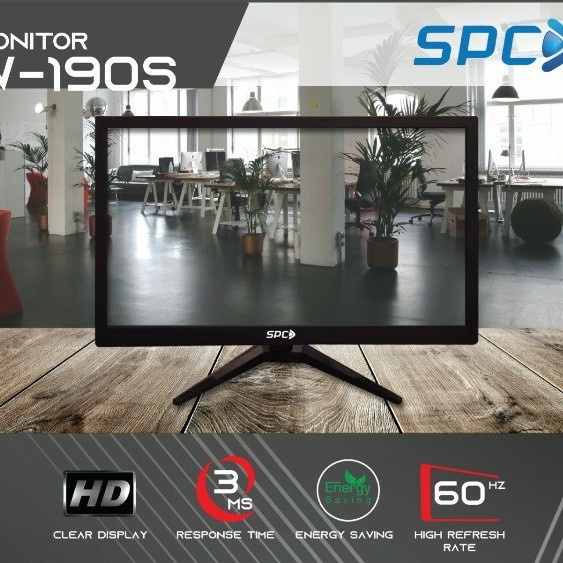 Jual SPC LED 19" Monitor Komputer Full HD HDMI VGA LCD 19inch Garansi ...