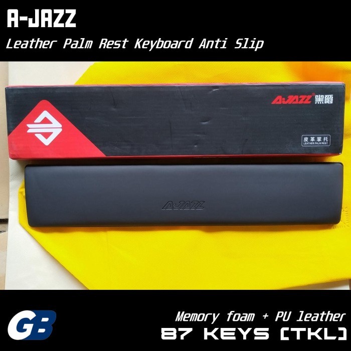 Jual Ajazz 87 keys TKL Leather Rubber Foam Keyboard Wrist Palm Rest Pad ...