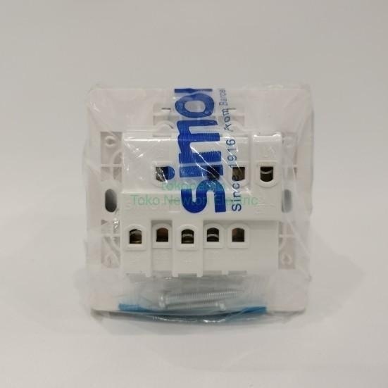 Jual SIMON I7 GREY SWITCH 3-GANG 2-WAY SAKLAR TRIPLE HOTEL (TANPA FRAME ...