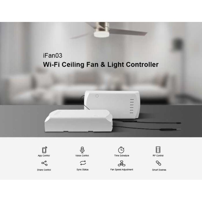 Jual SONOFF IFAN 03 WIFI|SAKLAR KONTROL KIPAS ANGIN WIRELESS IOT SMART ...