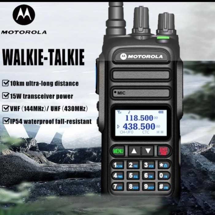 Jual HT MOTOROLA HX 370S DUAL BAND VHF 136-174 UHF 400-520 RADIO 2 ARAH ...