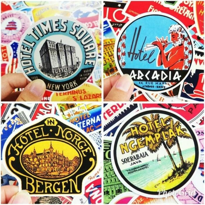 Jual Sticker Stiker Koper 50 Pcs : Retro Hotel Travel Logo / Rimowa ...