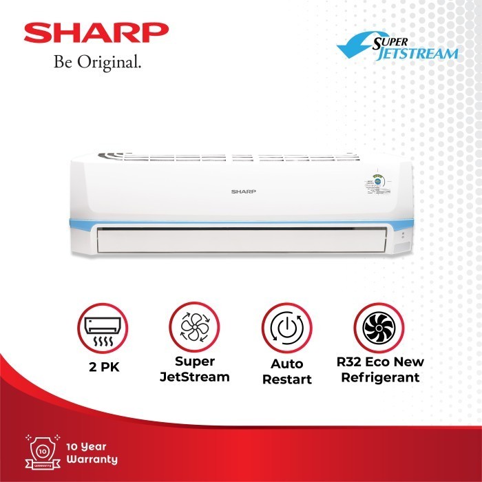 Jual Sharp AC 2 PK AH-A18SAY2 Jetstream 1,722 Watt | Shopee Indonesia