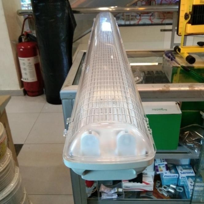 Jual Kap Lampu Tl Waterproof 2X36 Watt Zetalux Anti Pecah Kap Only Kosongan | Shopee Indonesia