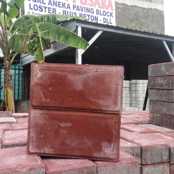 Jual Baru Paving Block Bata Merah Press Hidrolik 6Cm Terbaru | Shopee ...